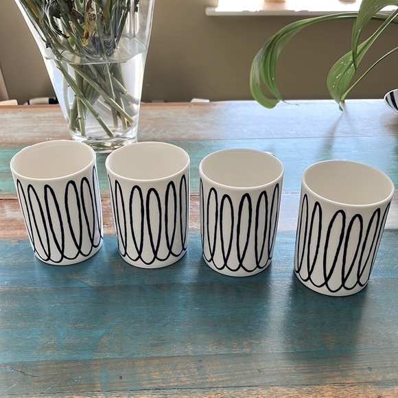 kate spade | Dining | Kate Spade Coffee Cup Set Of 4 Brand New | Poshmark